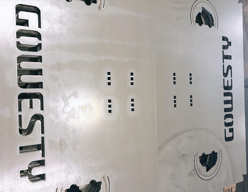 Custom Laser Logo | Fast Trak Metal Fabrication